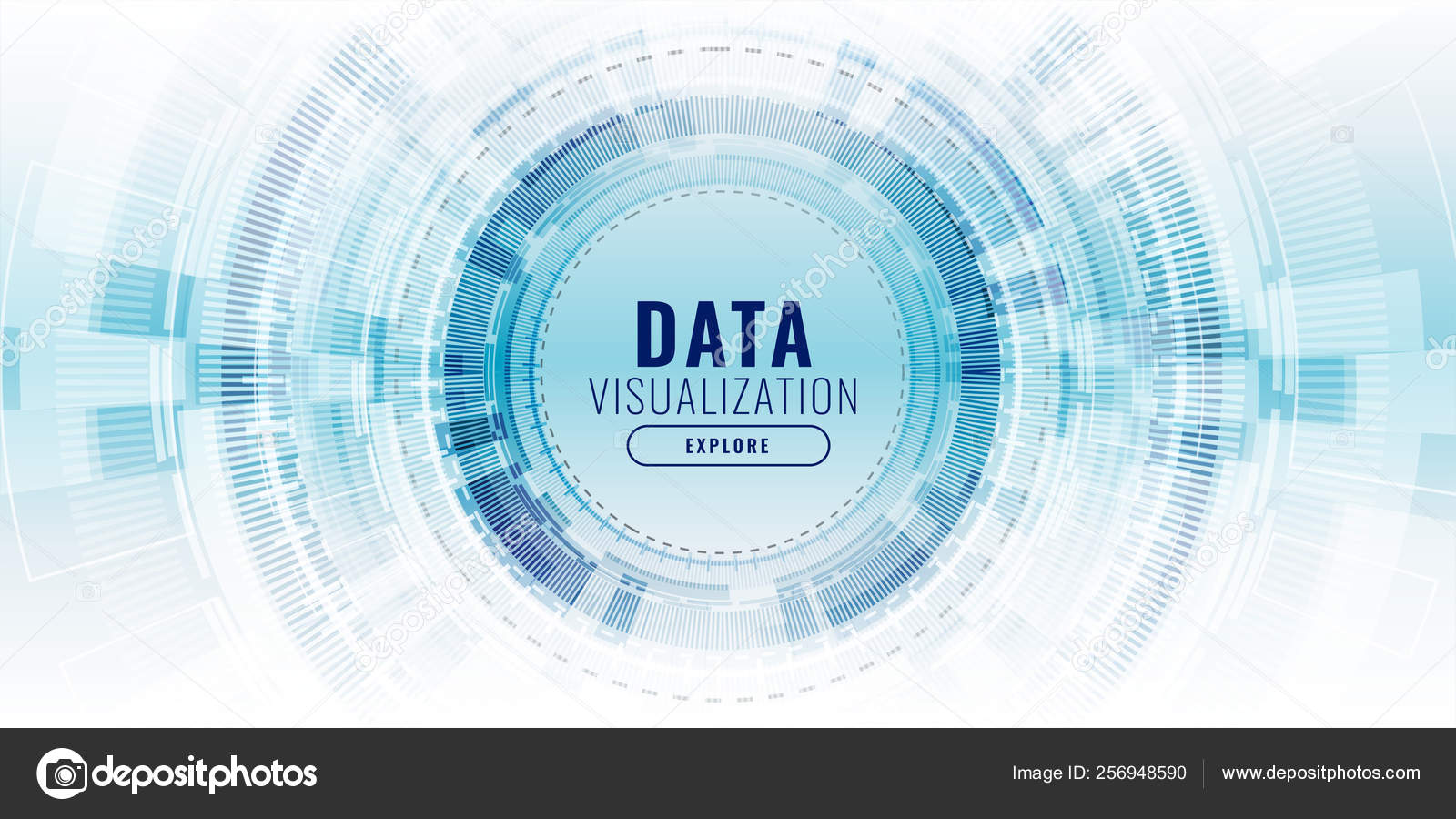 Futuristic data visualization technology concept banner Stock Vector by ...