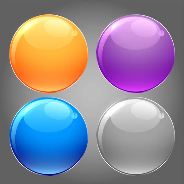 Four Colors Shiny Glossy Buttons Set Design Stock Vector by ©StarLine ... Four Colors Shiny Glossy Buttons Set Design Stock Vector by ©StarLine ...