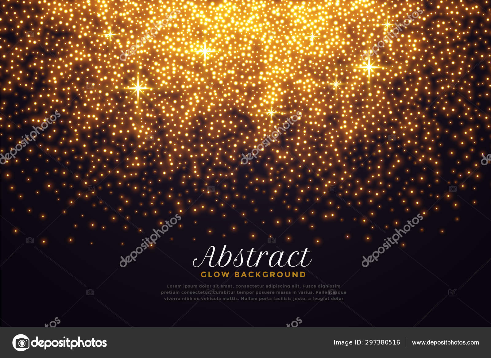 Beautiful sparkles background in golden color Stock Vector Image by ...