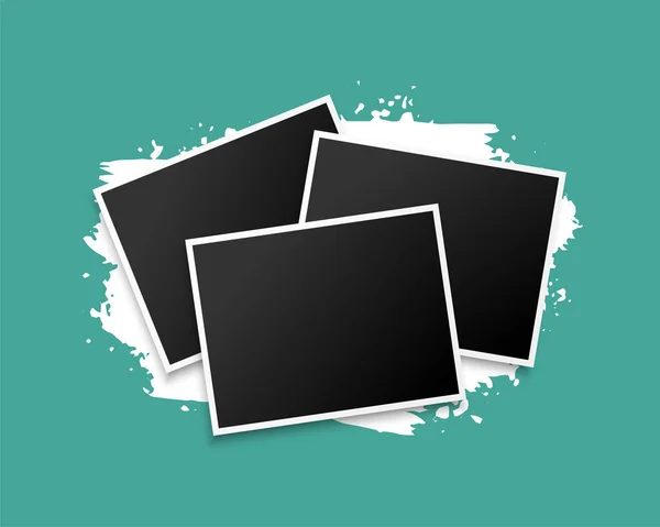 Three Photo Frames Transparent Background Design Stock Vector Image by ...