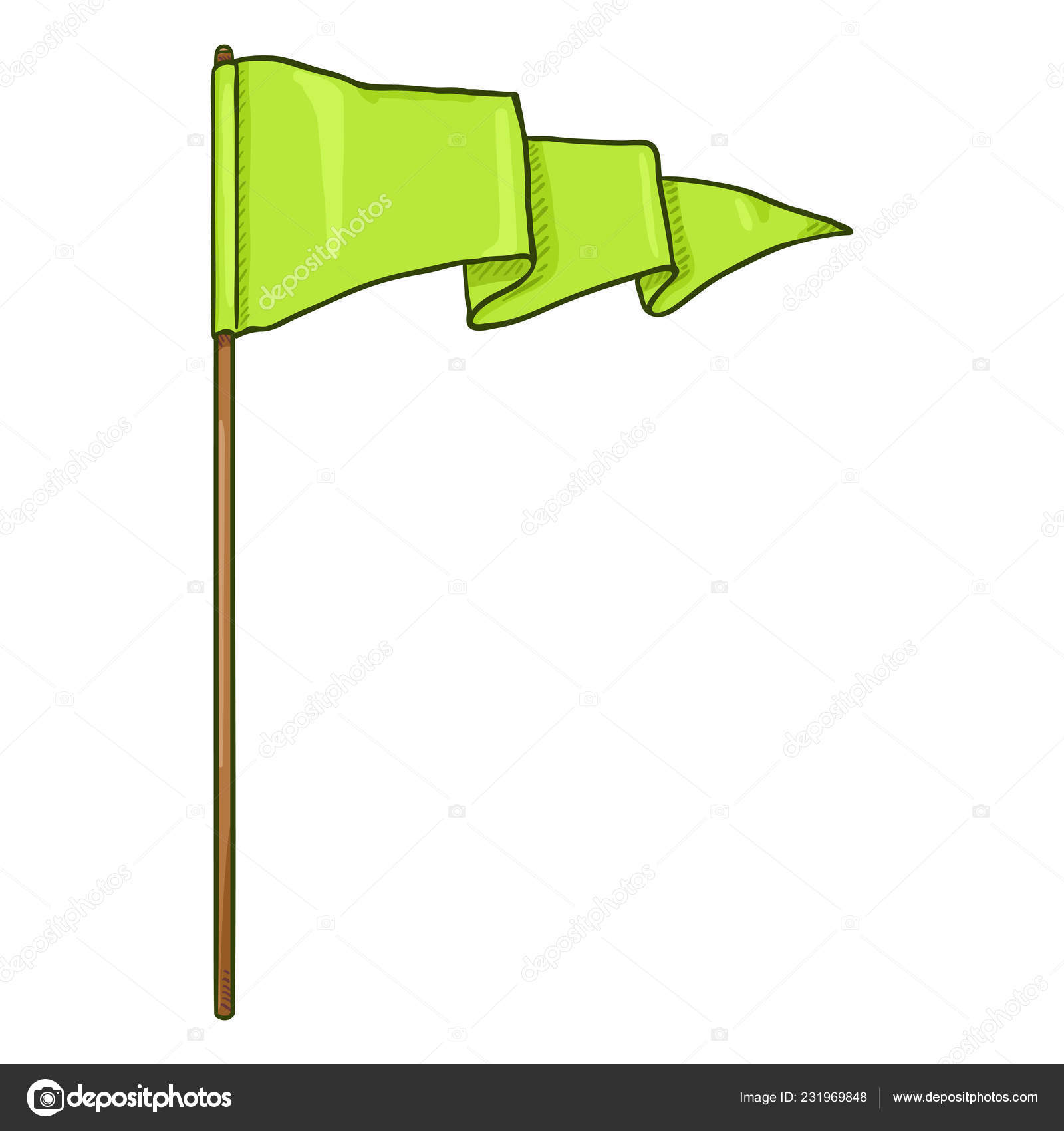 Triangle Flag Waving