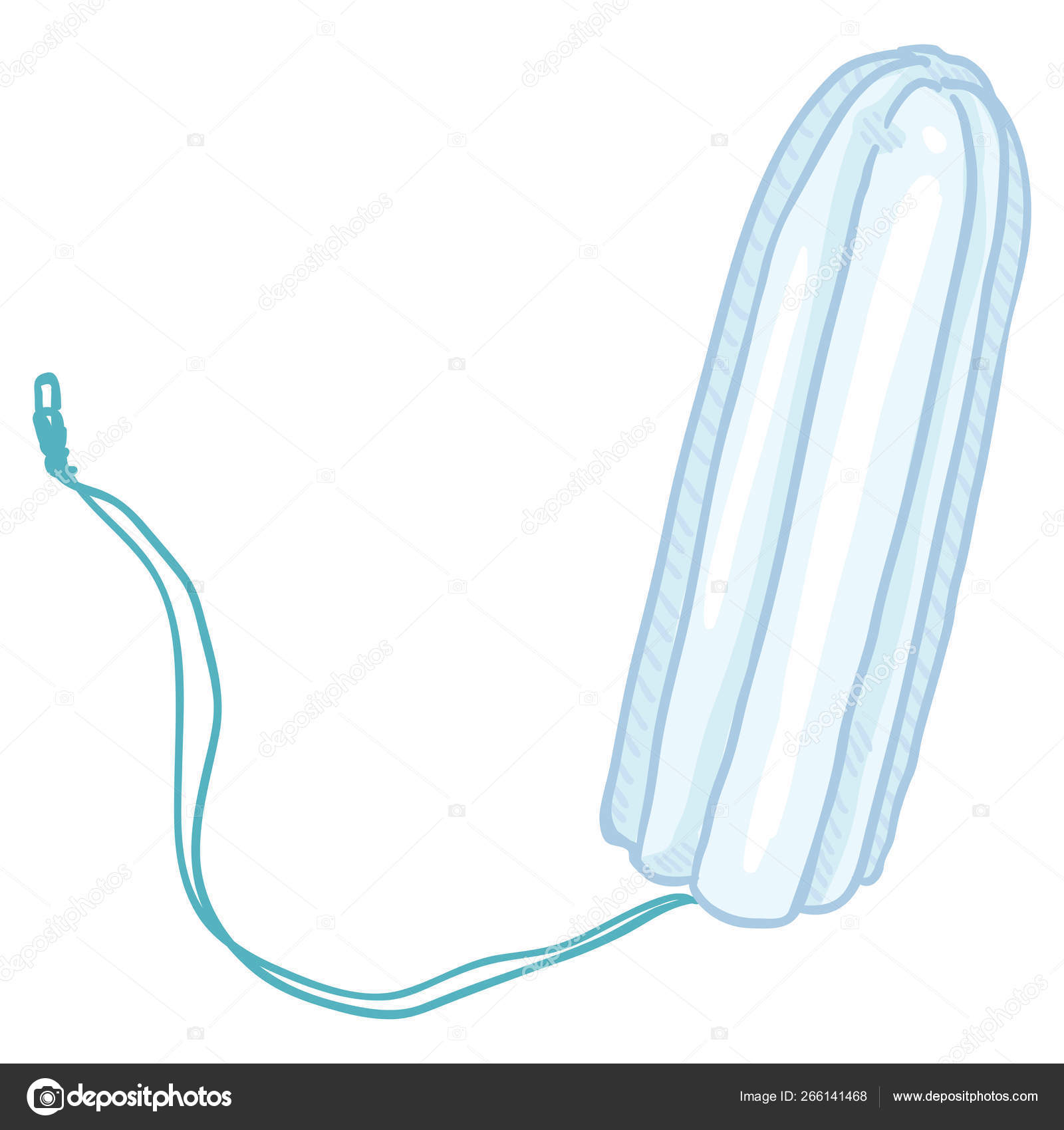 Vector Single Cartoon Woman Hygiene Tampon Stock Vector by ©nikiteev ...