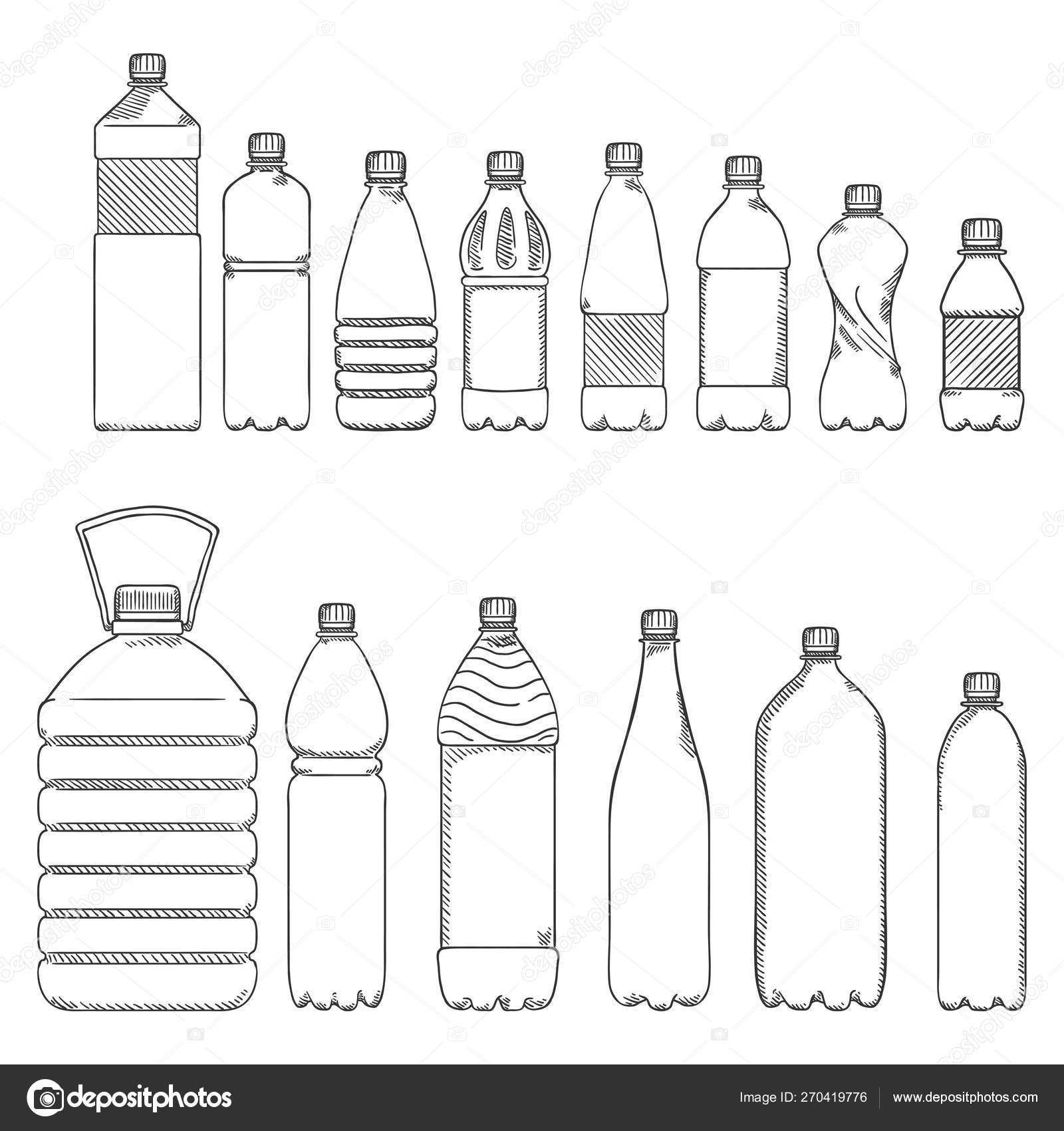 Plastic Bottle Outline