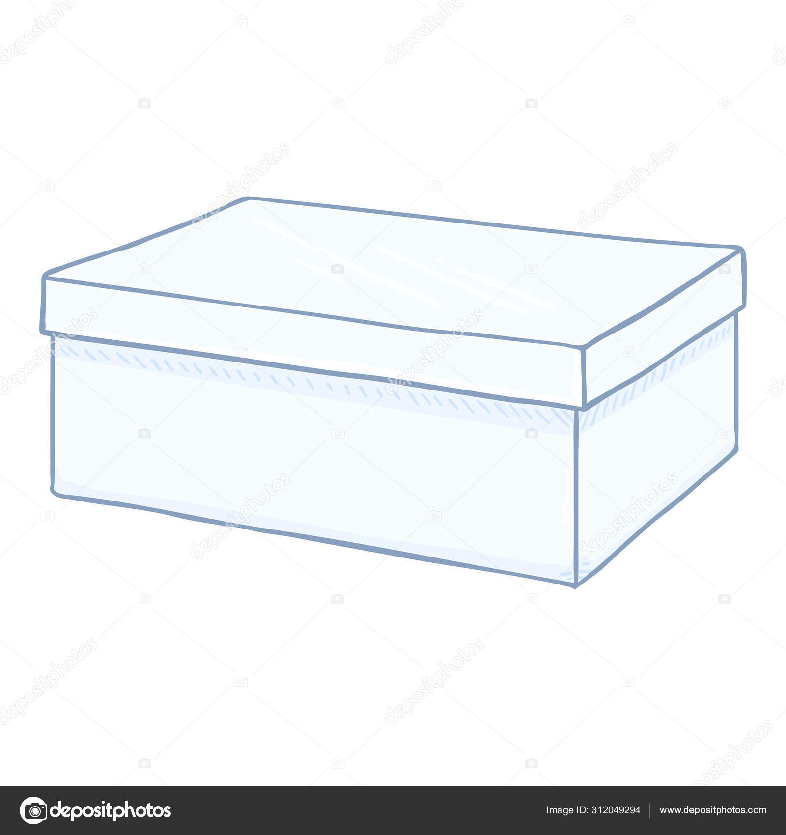 Vector Cartoon White Shoe Box Stock Vector by ©nikiteev 312049294 Vector Cartoon White Shoe Box Stock Vector by ©nikiteev 312049294