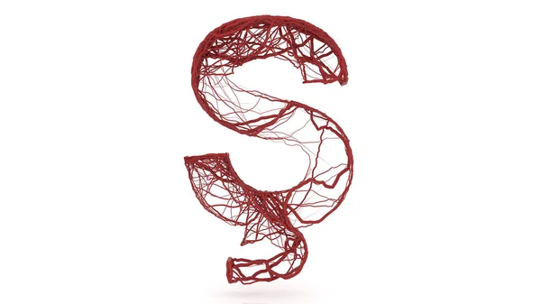 Letter White Background Vein Blood Alphabet Stock Photo by ©Ranid 261881620