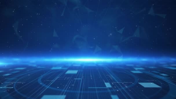Plexus Tech Particles Background Tech Digital Dot Line Particle Background — Stock Video ...