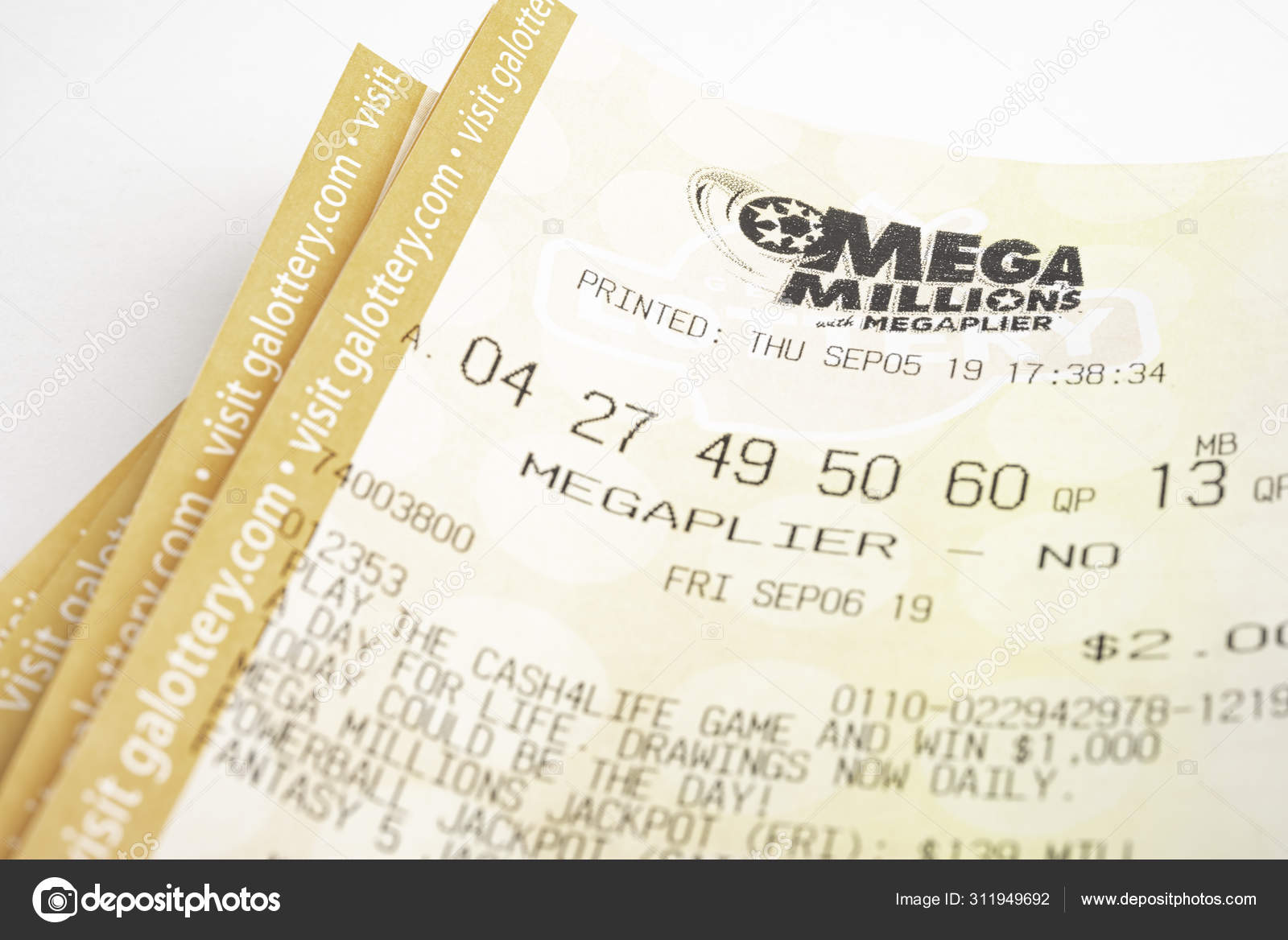 A Stack Of Mega Millions Tickets – Stock Editorial Photo ...