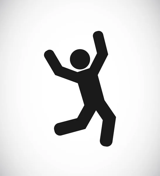 Happy Person Jumping Outline Icon — Stock Vector © igarts #217068742