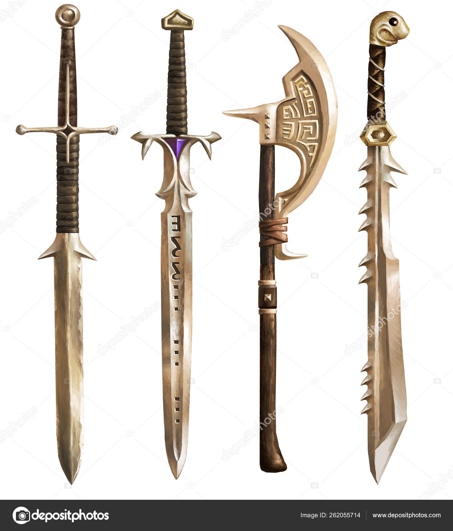 Ancient Swords Fantasy Set Stock Photo by ©Dobrogroza 262055714