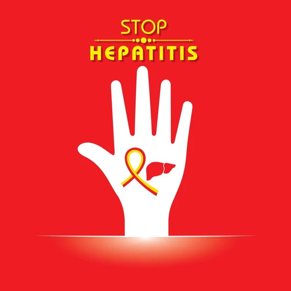 Vector Illustration Hepatitis Awareness Month Observed May Liver Vital ...