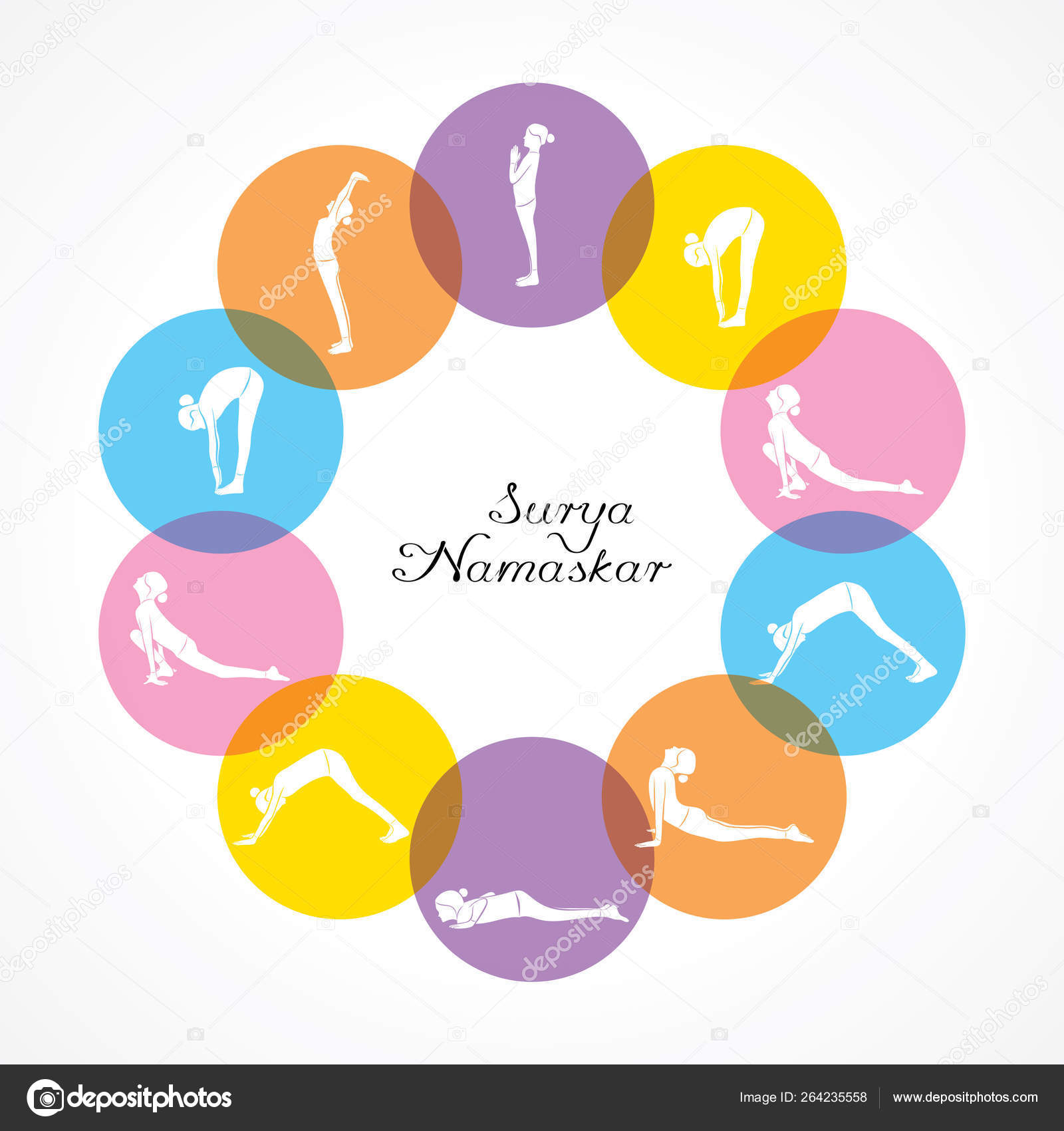 Illustration of woman doing YOGASAN for International Yoga Day Stock ...