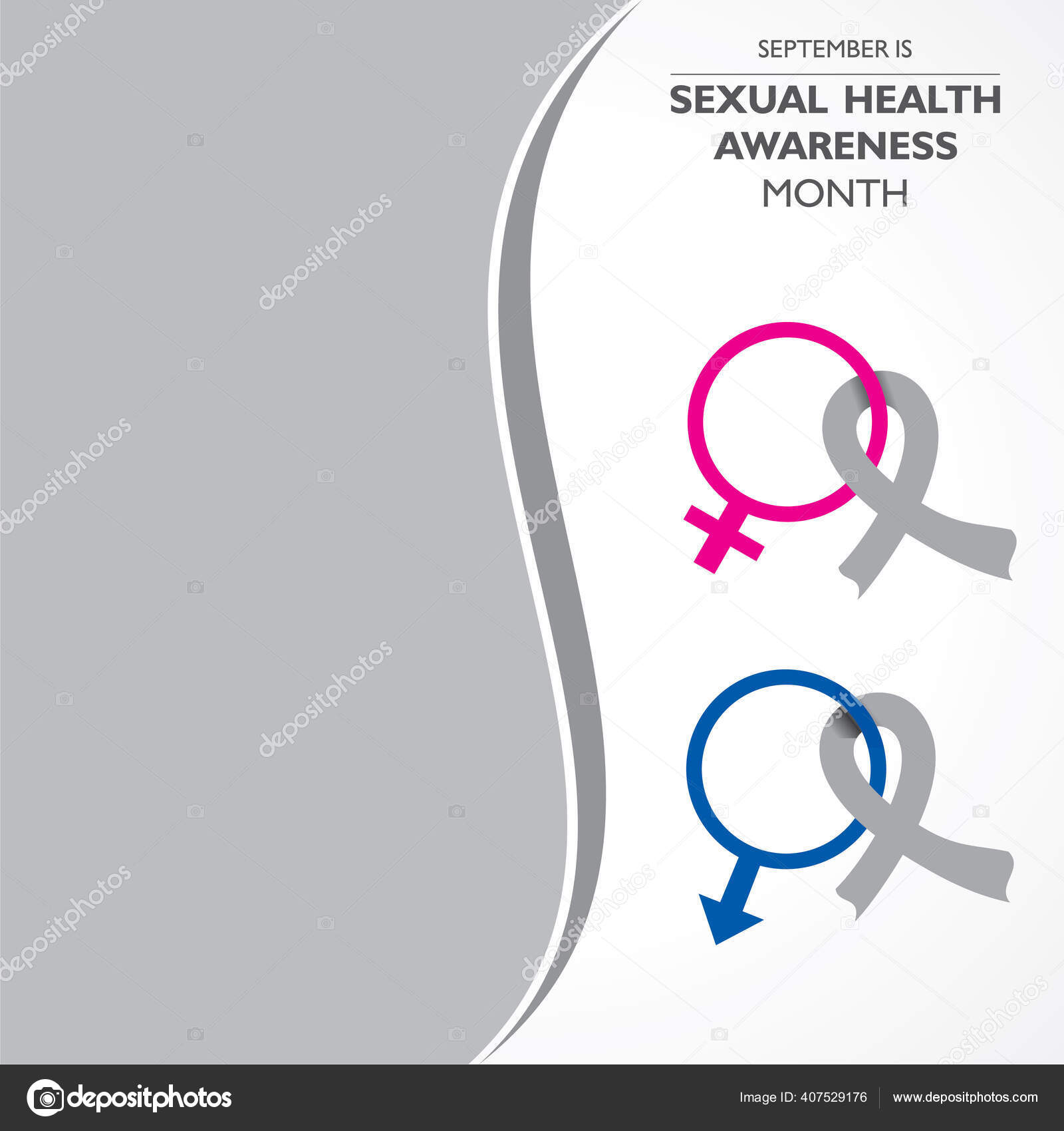 Vector Illustration Sexual Health Awareness Month Observed September