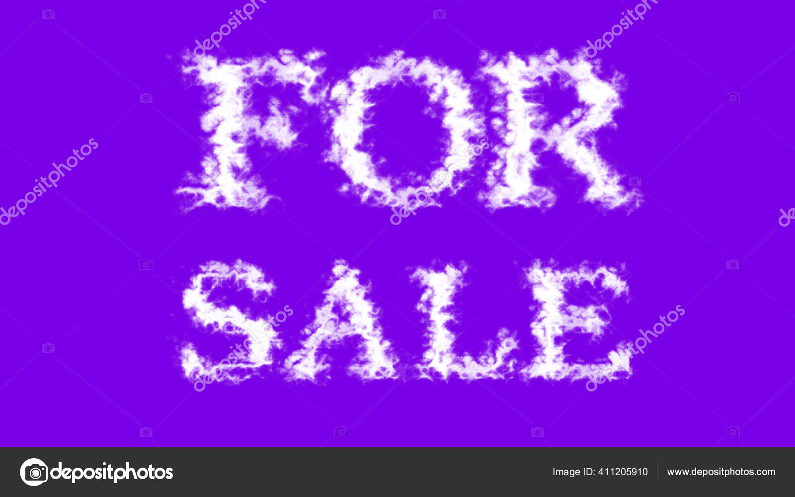 Sale Cloud Text Effect Violet Isolated Background Animated Text Effect ...