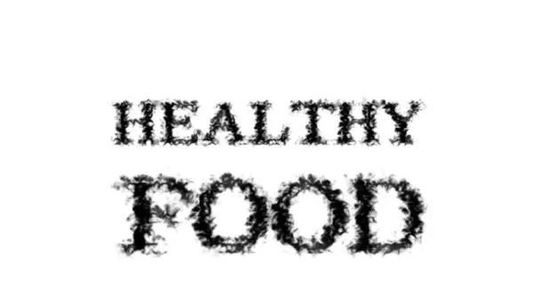 Healthy food calligraphy sign black ink hand drawn vector lettering写真素材 ...