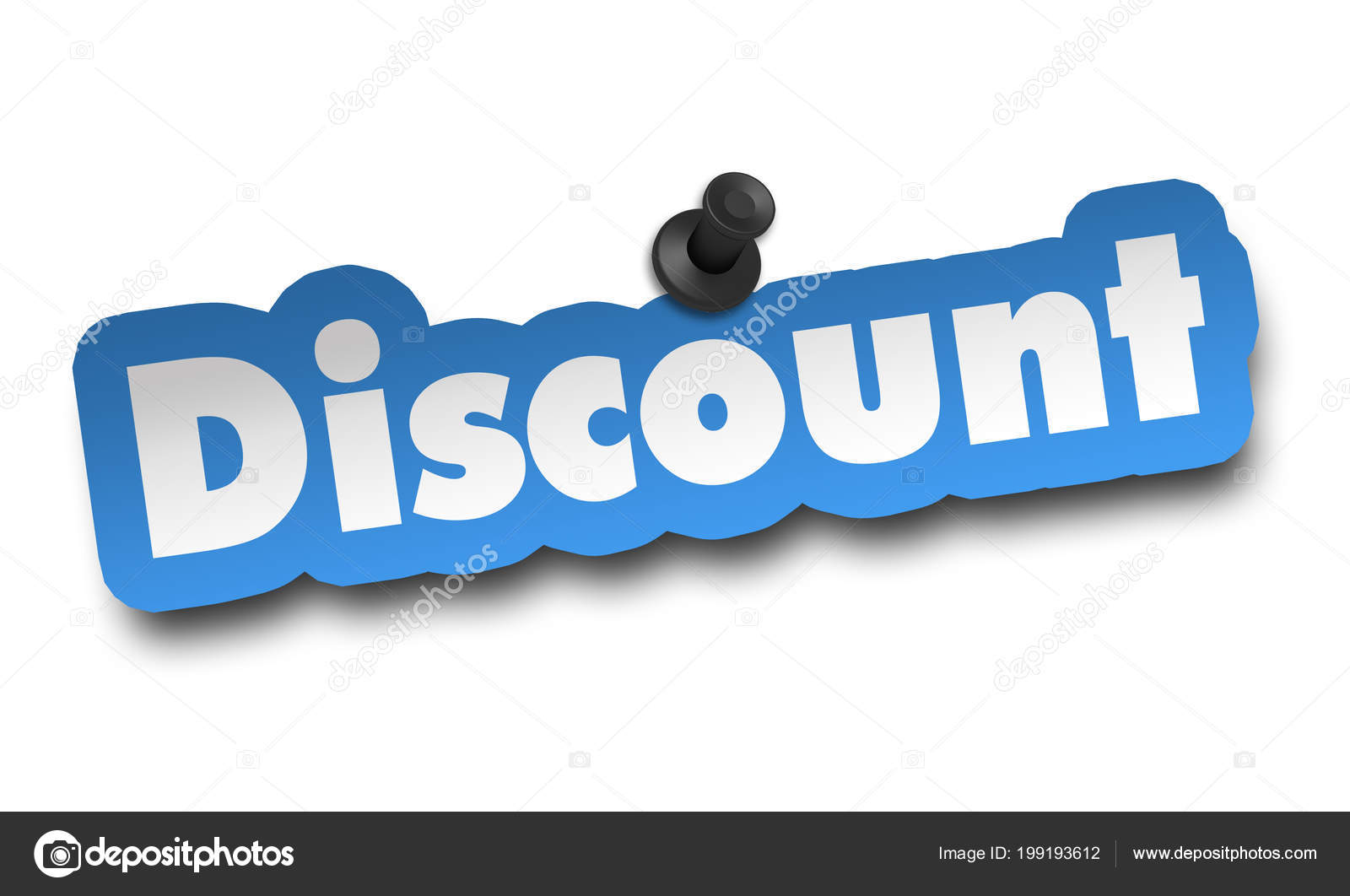 Discount Concept Illustration Isolated White Background — Stock Photo ...