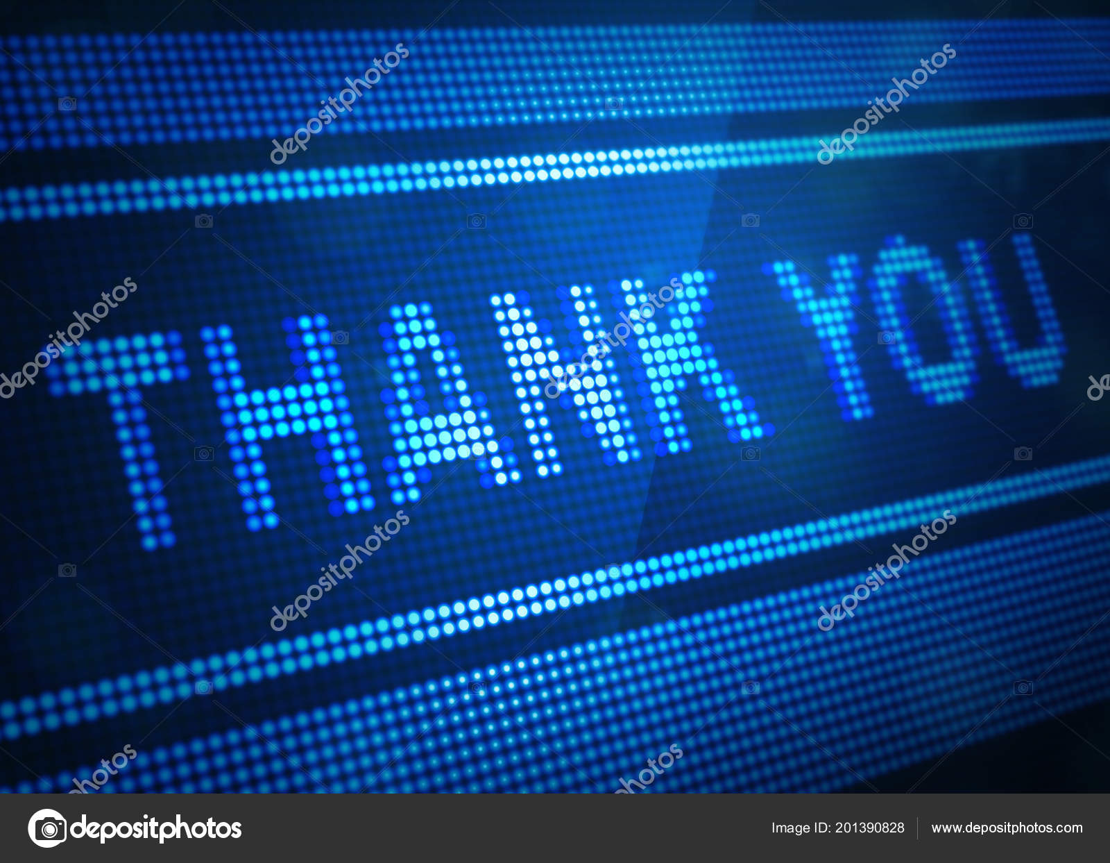 Thank You Digital Screen Illustration Blue Colour Stock Photo by ... Thank You Digital Screen Illustration Blue Colour Stock Photo by ...