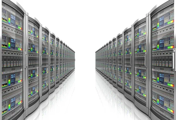 Network Workstation Server Room Concept Illustration — Stock Photo ...