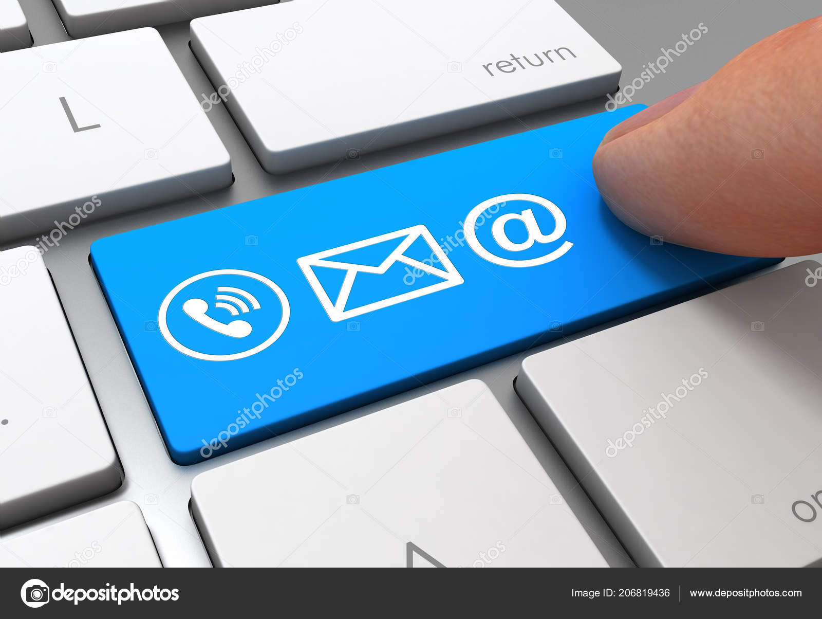 Contact button concept 3d illustration — Stock Photo © mstanley #206819436