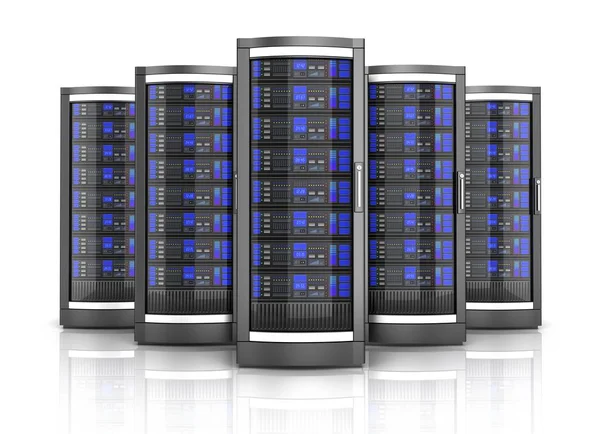 network workstation servers 3d illustration - Stock Image - Everypixel