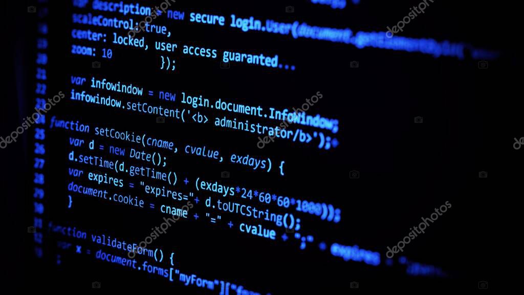 programación de código informático proceso de codificación 3d ...