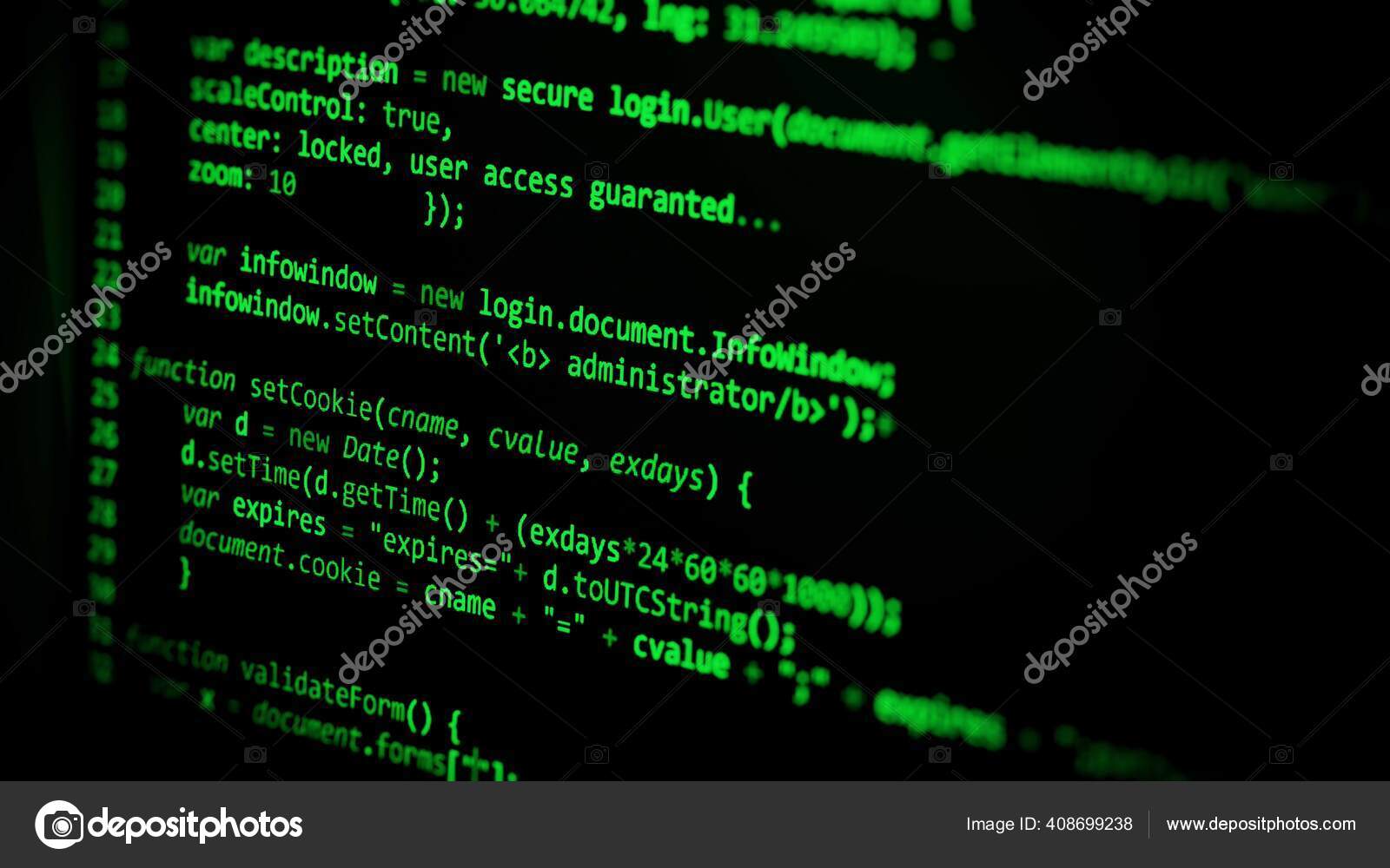 Computer Code Programming Coding Process Illustration — Stock Photo ...