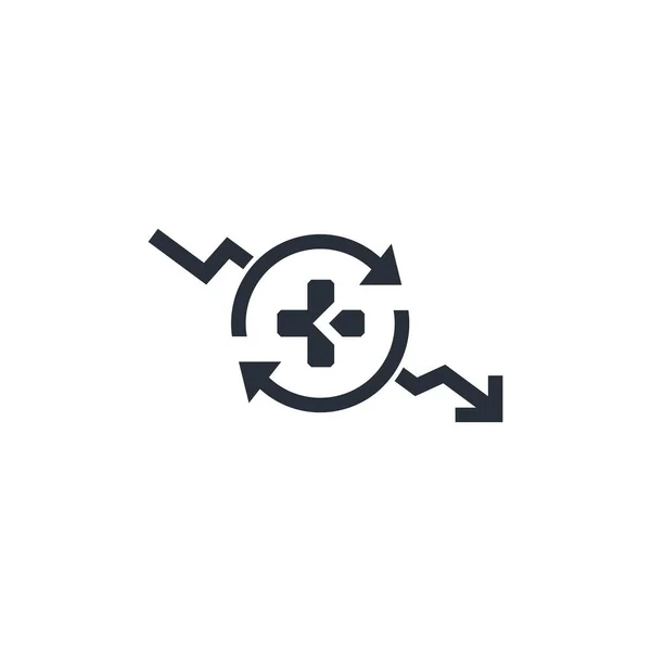 Cycle Resumption Repeat Vector Icon Isolated White Background Stock ...