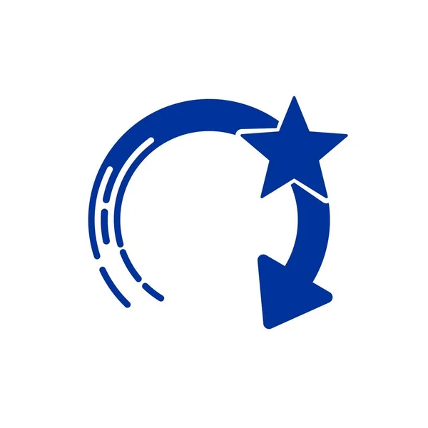 Cycle Resumption Repeat Vector Icon Isolated White Background Stock ...