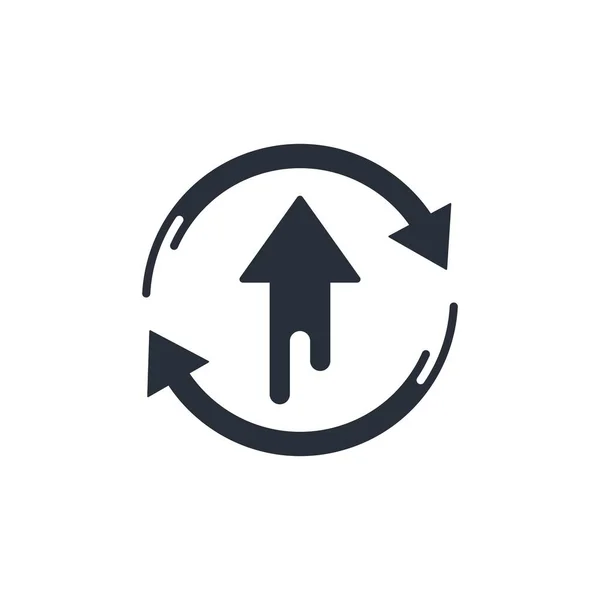 Cycle Resumption Repeat Vector Icon Isolated White Background Stock ...