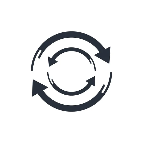 Cycle Resumption Repeat Vector Icon Isolated White Background Stock ...