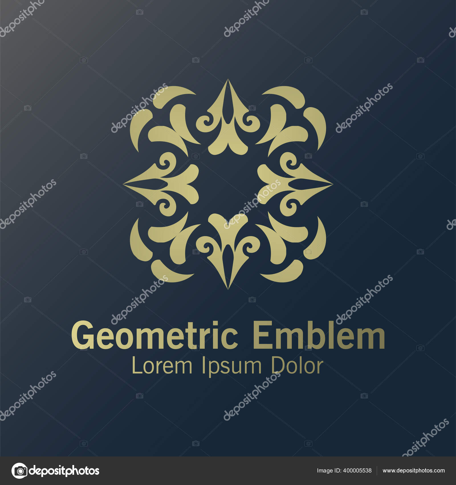 Luxury Monogram Logo Template Vector Object Logo Design Stock Vector by ...