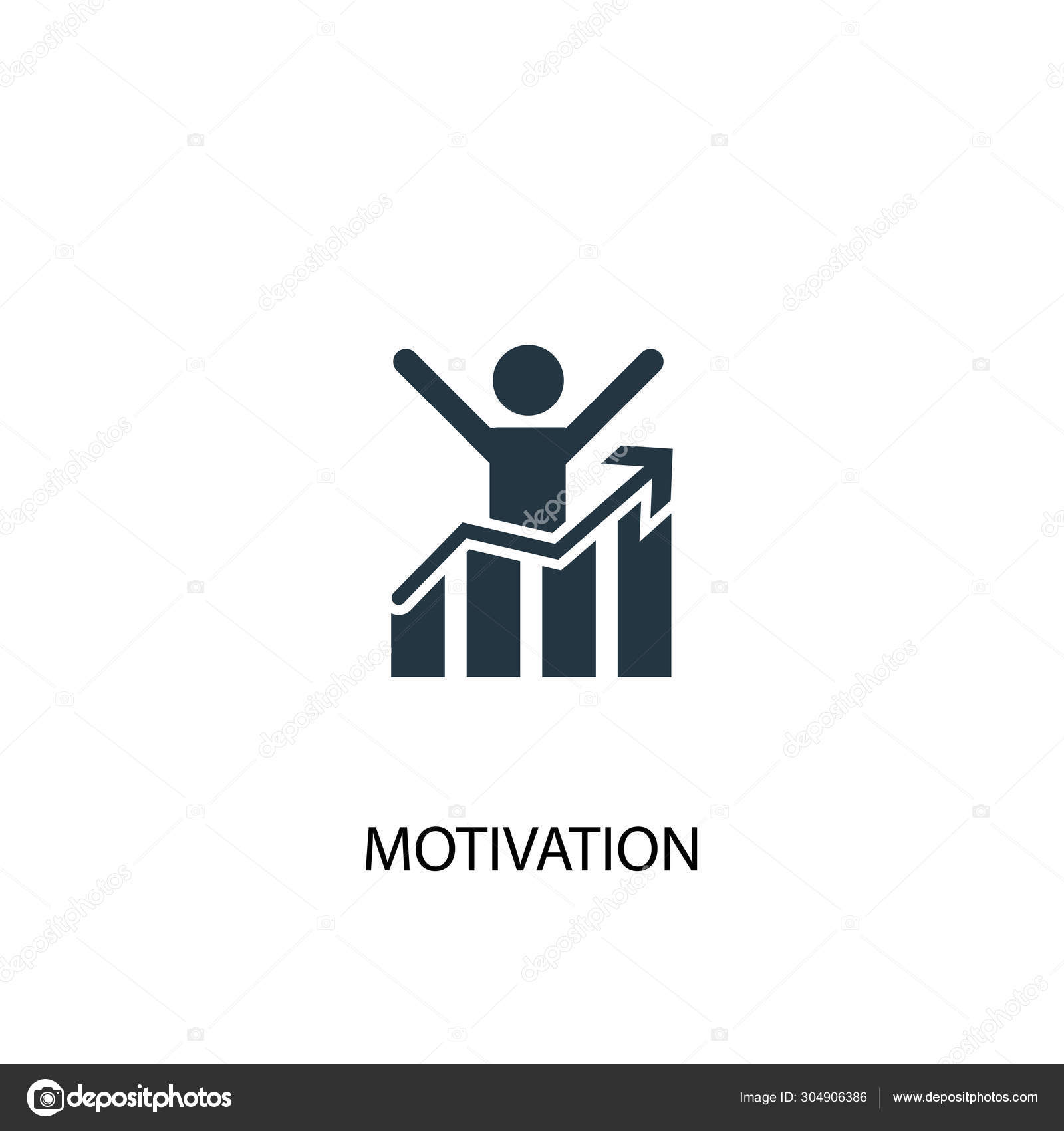 Motivation icon. Simple element illustration. motivation concept symbol design. Can be used for ...