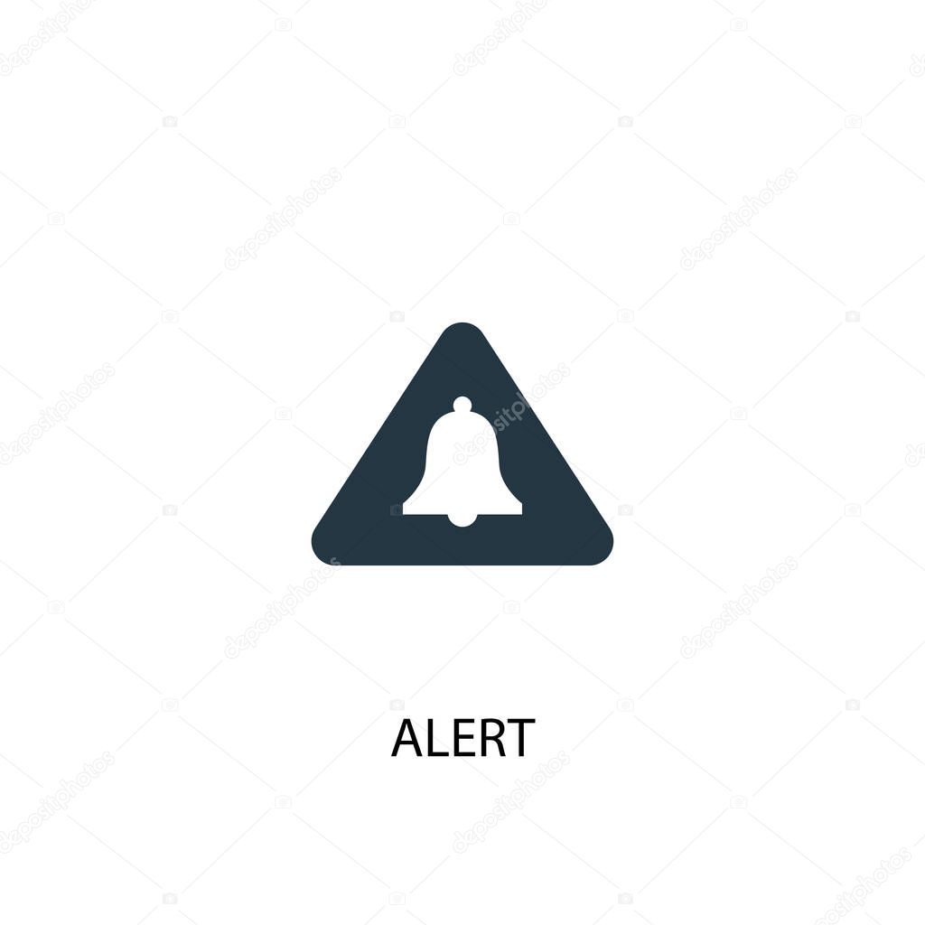 icono de alerta. Ilustración de elementos simples. diseño de símbolo de ...