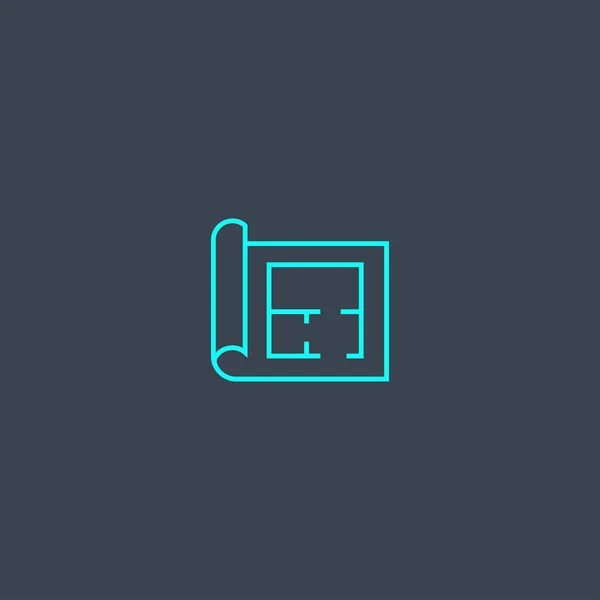 Etage plan ikon. Simpel elementillustration. Floor plan koncept symbol ...