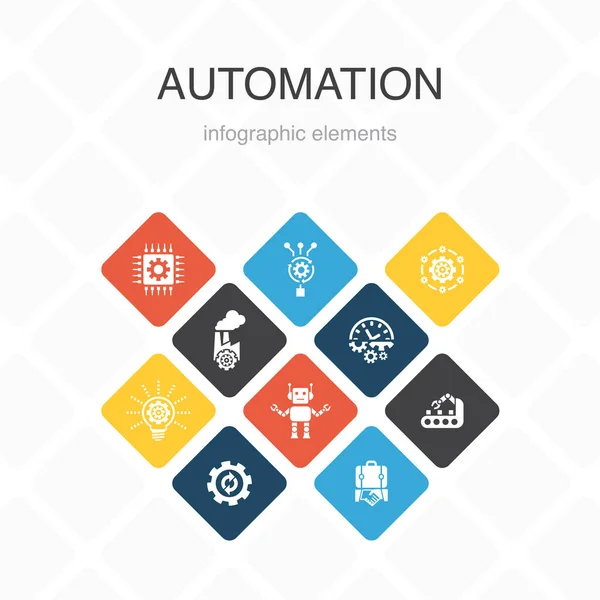 Project management Infographic 10 option color design. Project ...