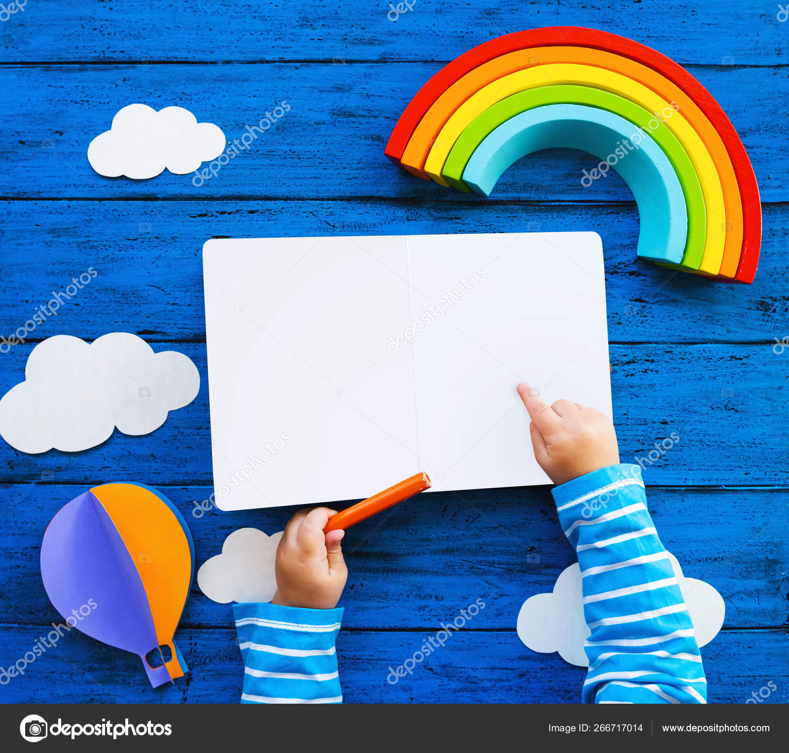 Colourful creative children's background — Stock Photo © NataliaD ...