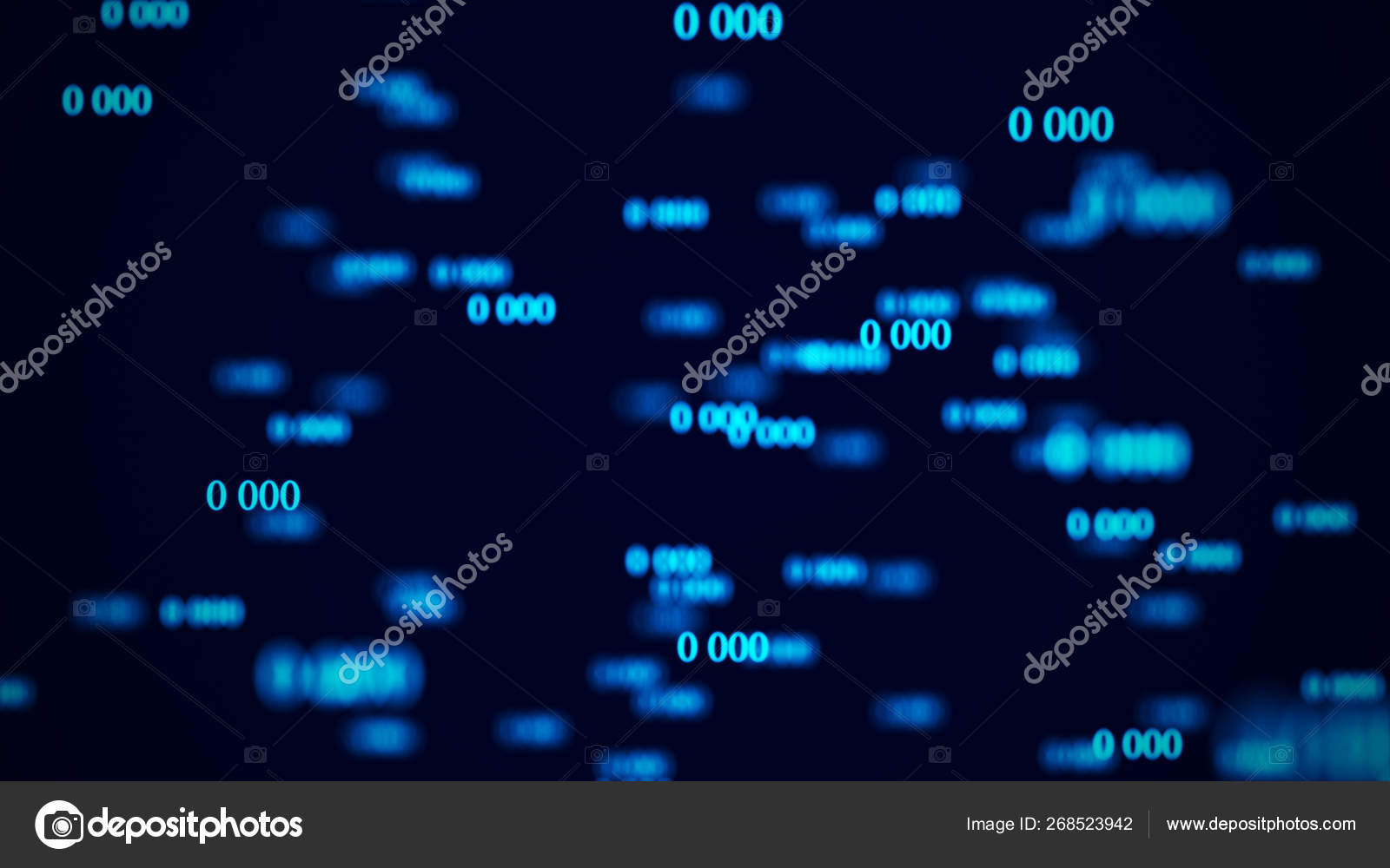 Flow of zeros. Digital background matrix. 3d rendering. Binary code background. Programming. Web ...