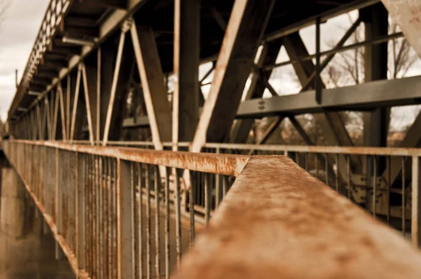 dirty rusty iron bridge - Stock Image - Everypixel