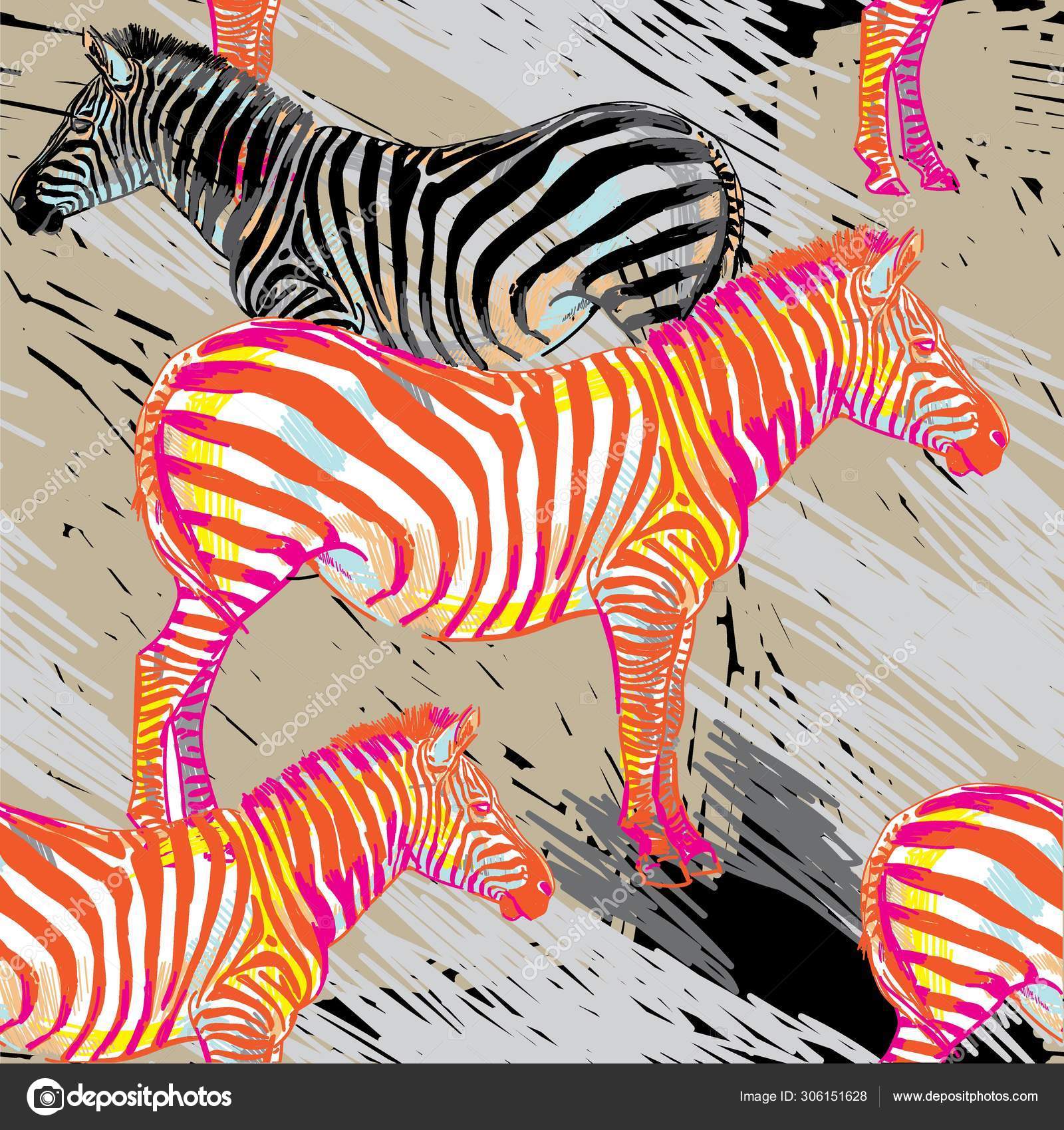 Zebra Pop Art