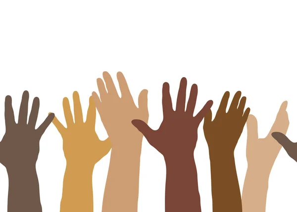 11,964,251 Raised hands diversity Vector Images | Depositphotos