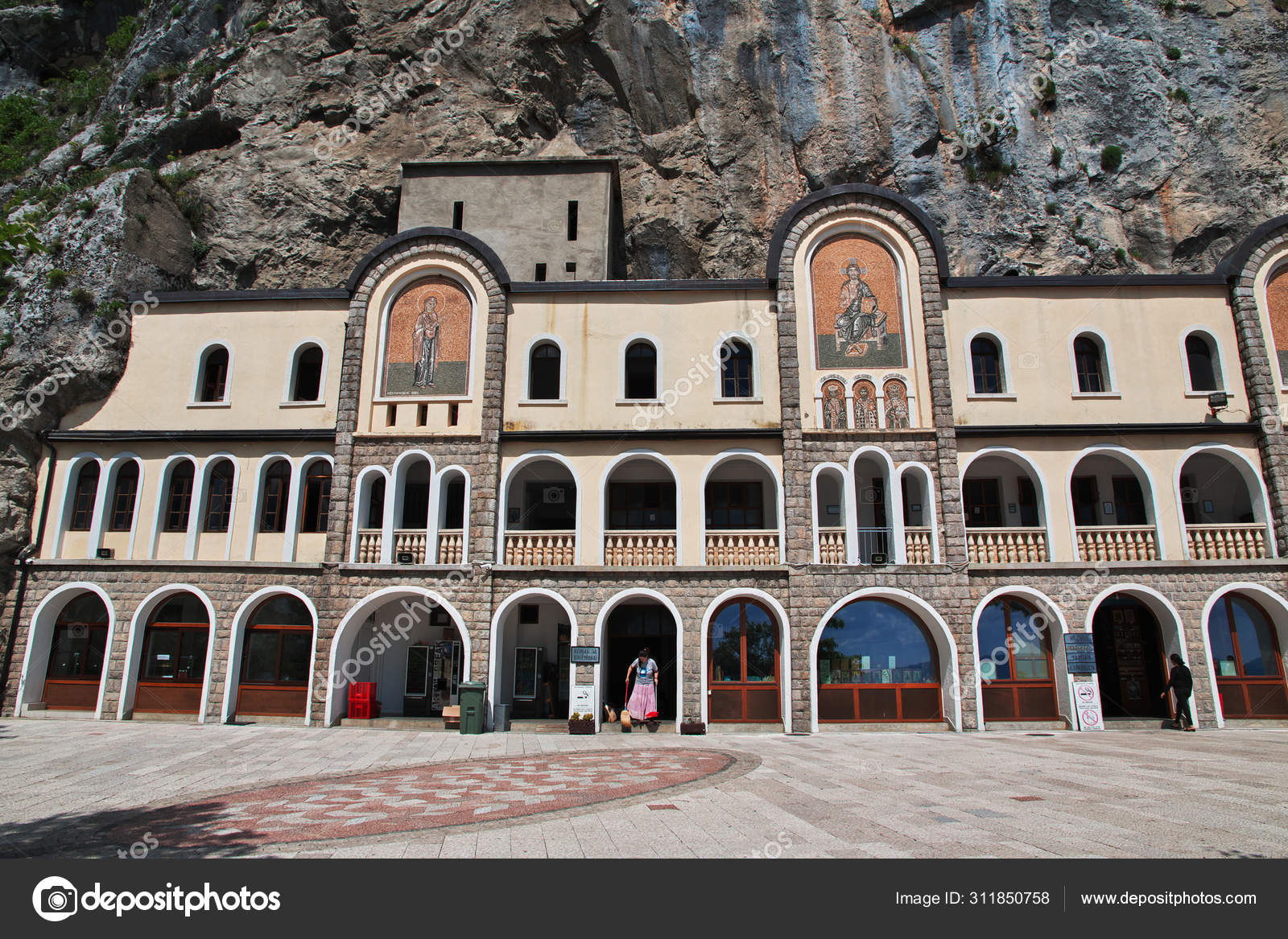 Ostrog - the ancient orthodox monastery in Montenegro – Stock Editorial ...