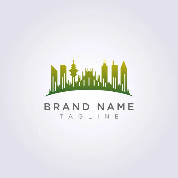 Logo City Icon Design Buildings with skyscrapers, towers, architecture ...