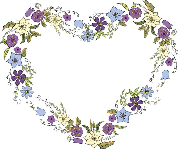 Flower heart border Stock Photos, Royalty Free Flower heart border ...