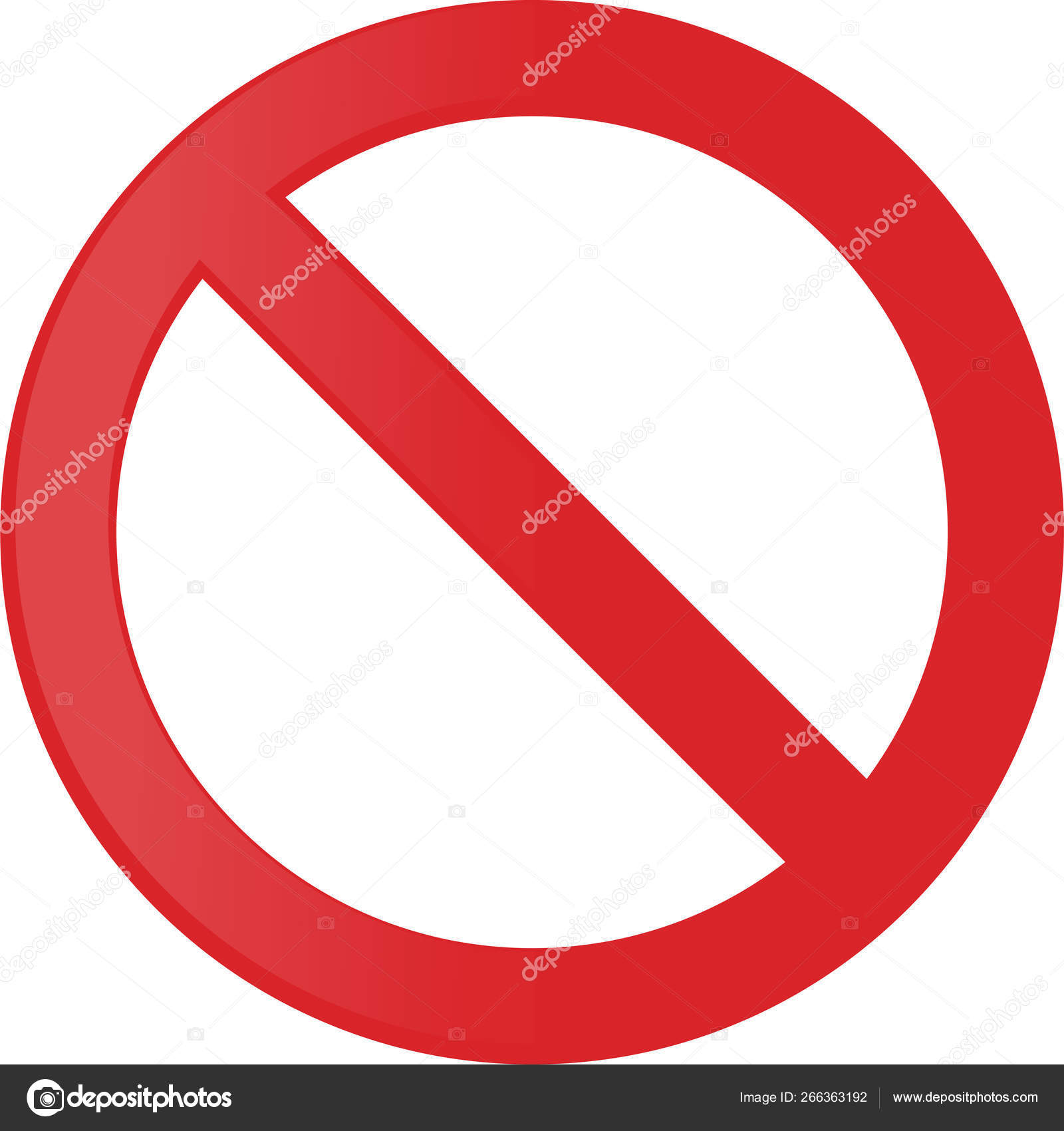 Signe de restriction rouge et blanc interdisant chose Vecteur par ...