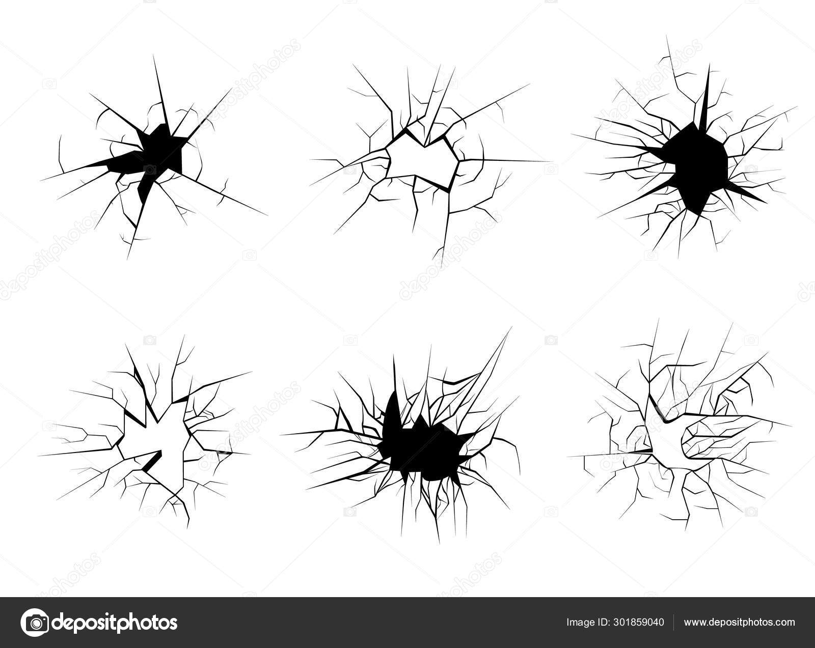 Vector De Vidrio Roto