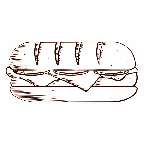 100,000 Sandwich line drawing Vector Images | Depositphotos