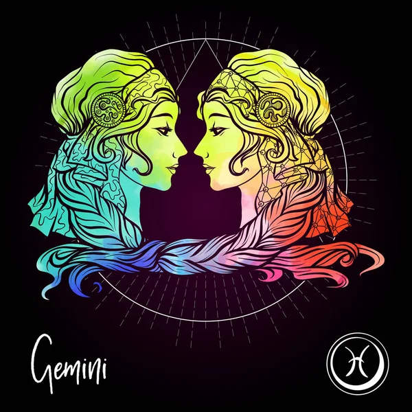 Tweeling sterrenbeeld Vector Art Stock Images | Depositphotos