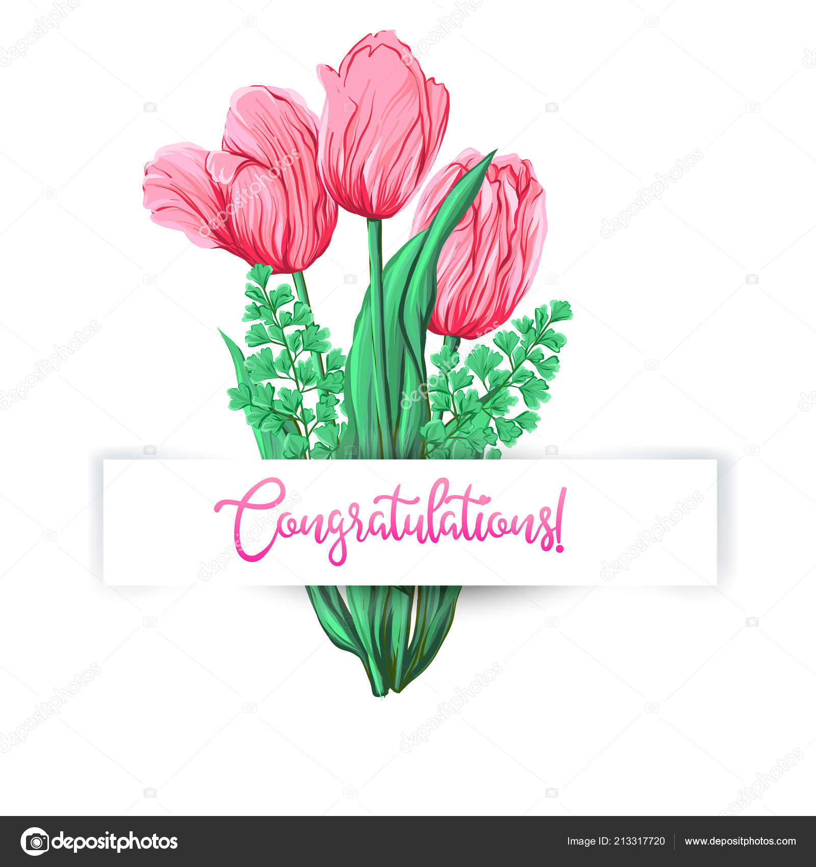 Greeting card with a bouquet of spring flowers Stock Vector Image by ...