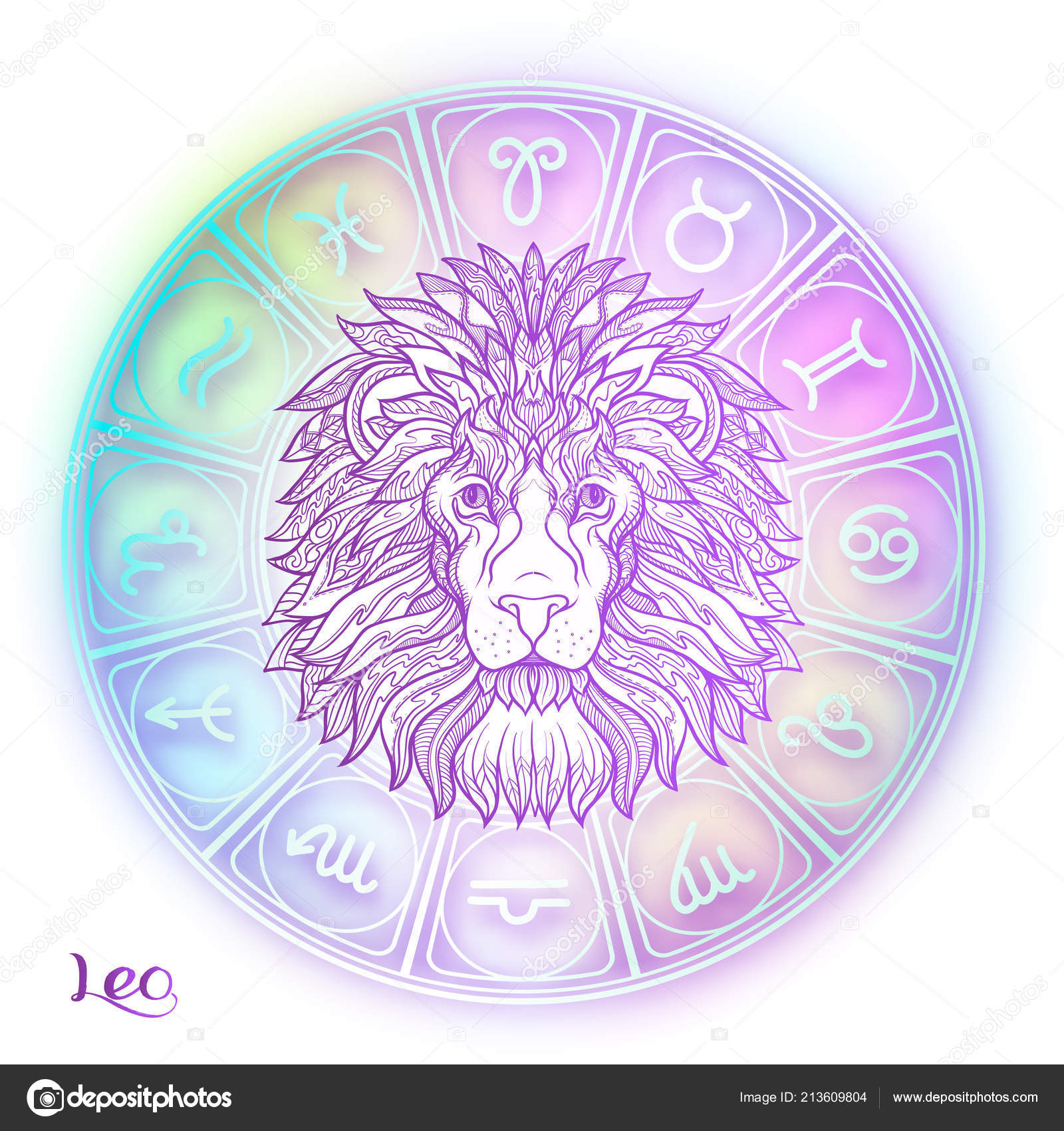 Leo The Lion Zodiac Symbol