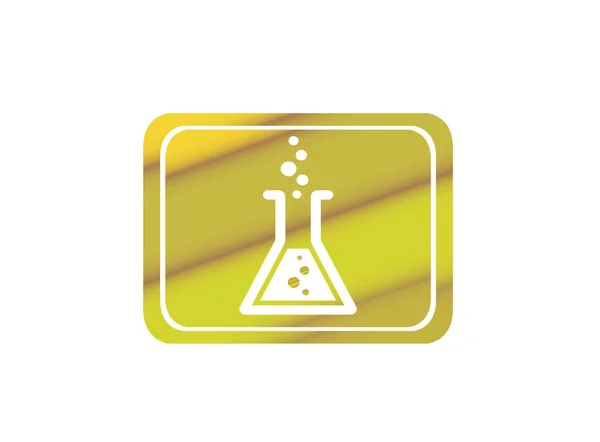 Chemical Flask Simple Logo Isolated White Background Stock Vector by ...