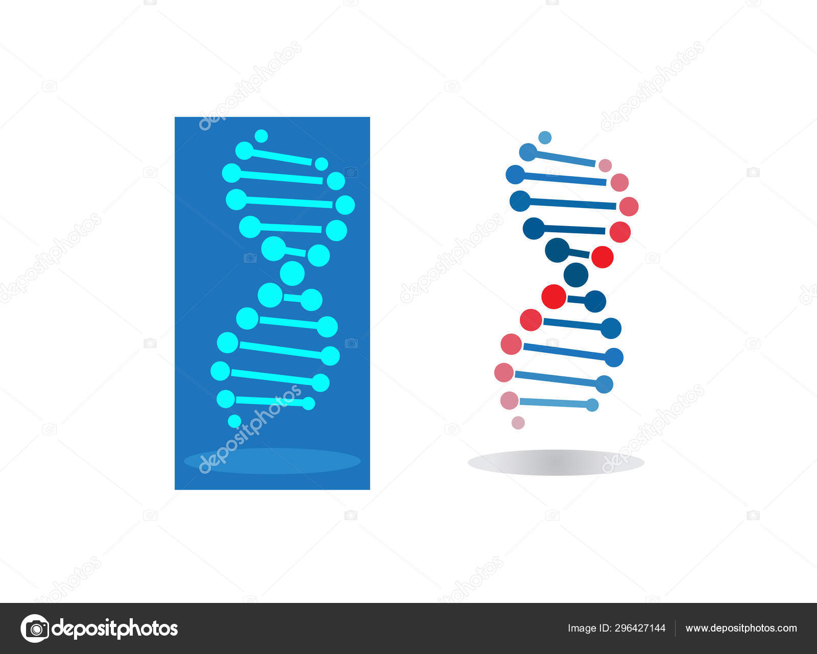 Adn Circles Blood Design Logo Illustration White Background — Stock ...